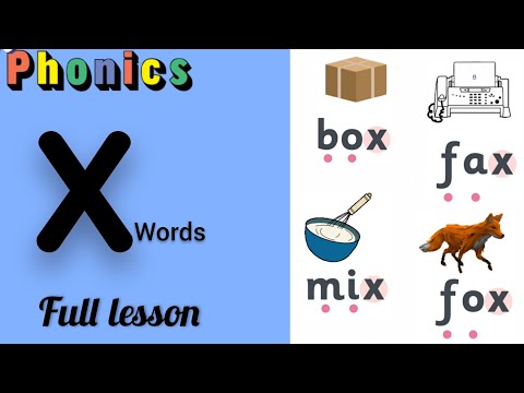 x words. Jolly phonics x | words with x |Phonics jolly phonics x sound.