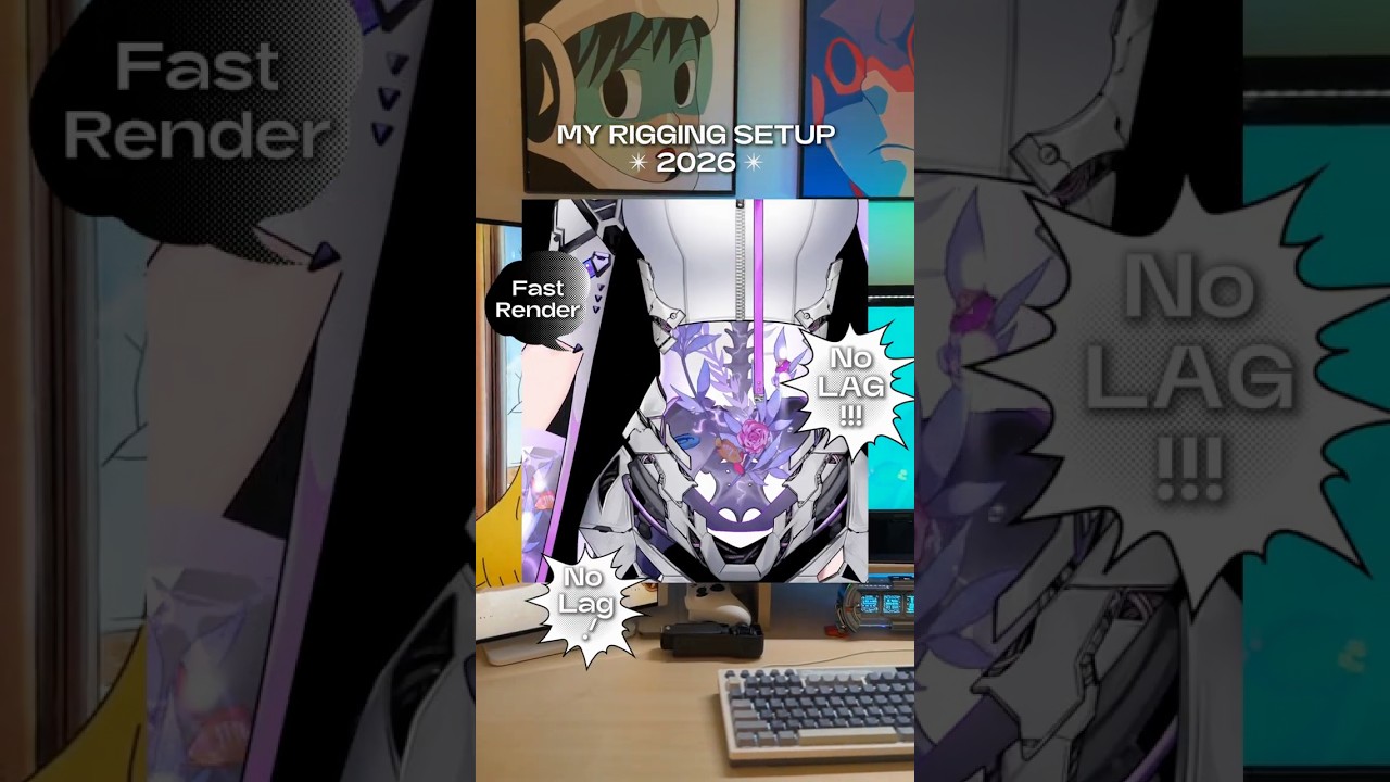 My 2026 rigging /animation set up🖥️🫶🏻#live2d #vtuber #animation #digitalart #anime