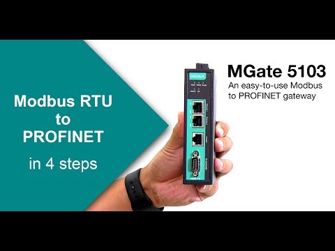 Moxa - MGate 5103 - 1-Port Modbus/EtherNet/IP-to-PROFINET Gateway, 2kV ...
