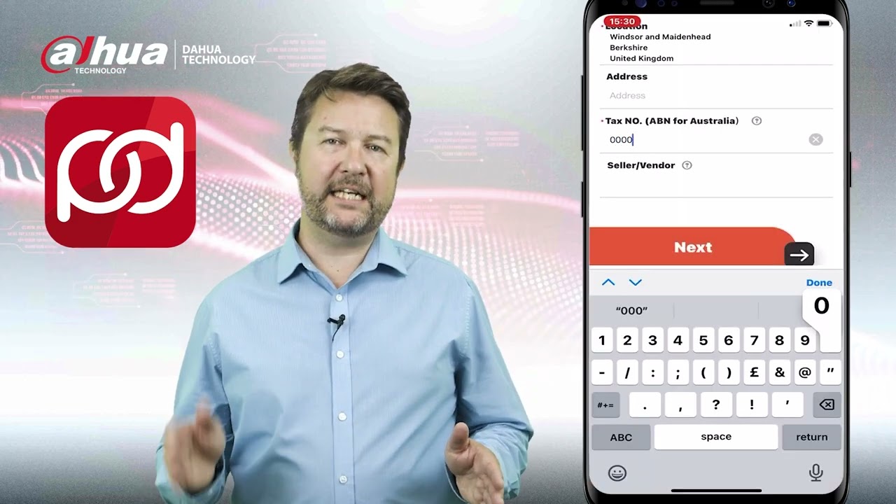 Dahua PARTNER APP - Registering and Signing up