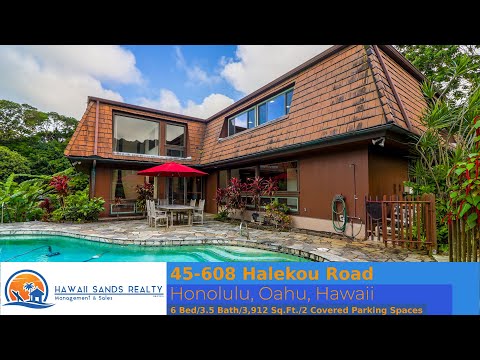 For Rent - Private 6 bdm, 3.5 bath Home with Breathtaking Ko'olau Mountain Views & Swimming Pool