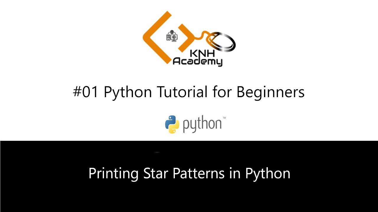 #01 Python Tutorial for Beginners | Printing Star Patterns in Python