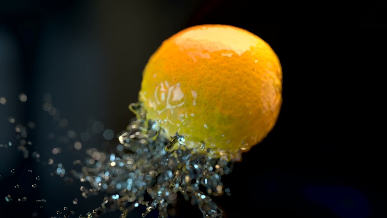 fruit water splash - Houdini 19.5 & Redshift