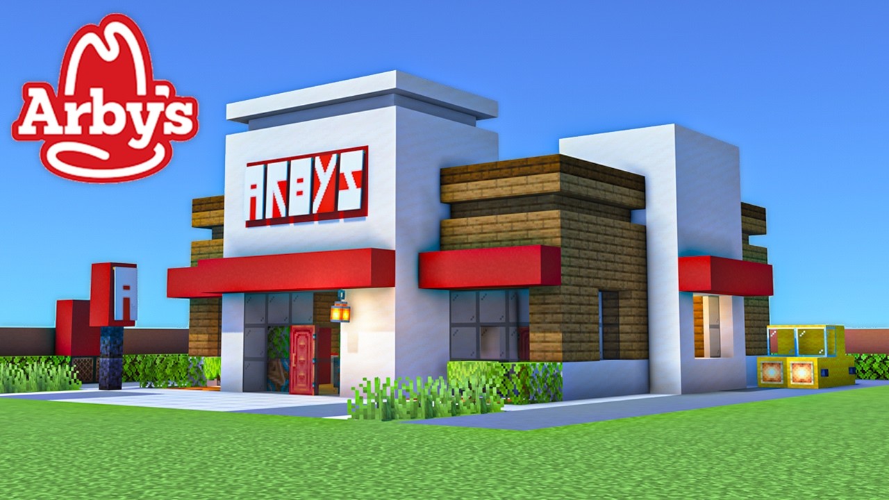 How To Build a Arbys In Minecraft | Including Interior - Minecraft Builders