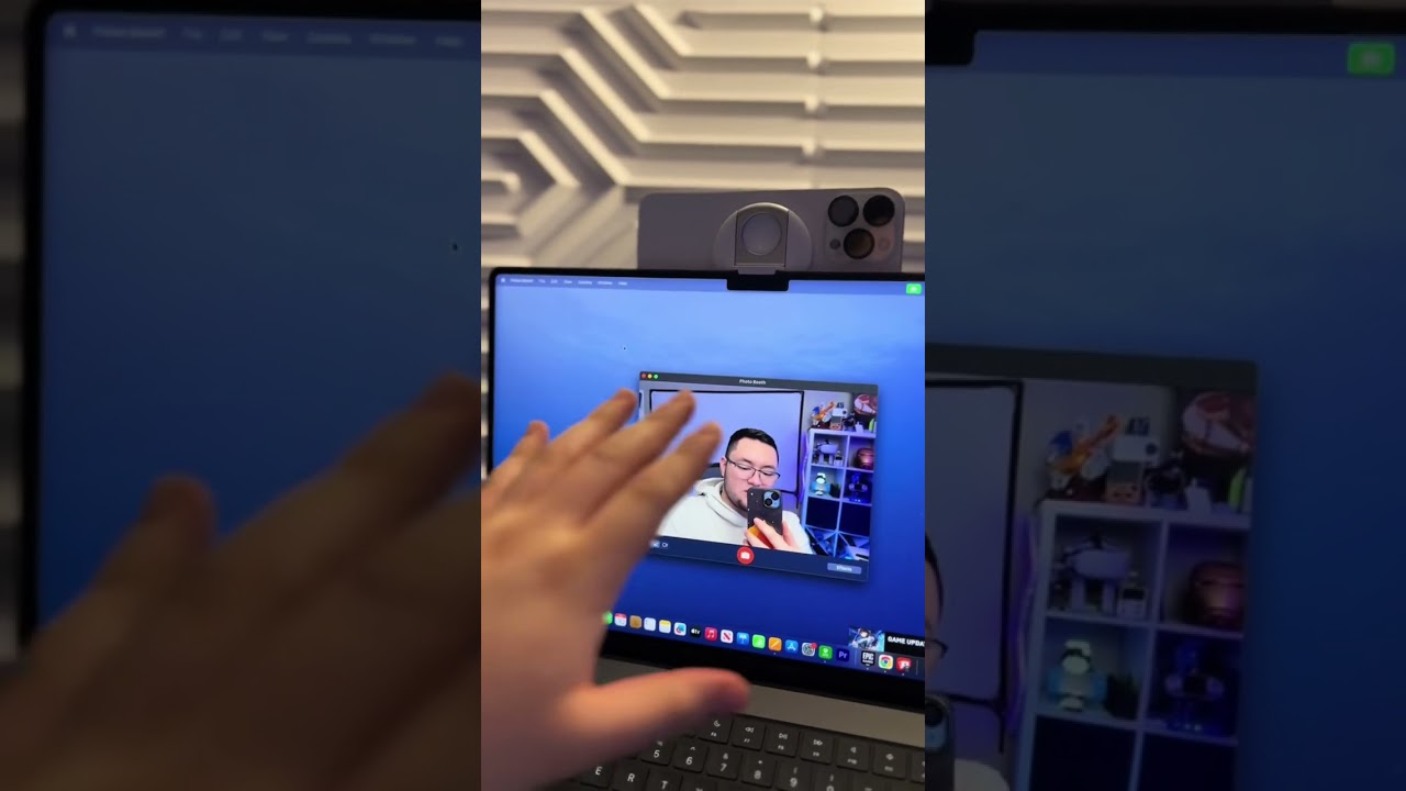 Iphone as webcam on mac book pro #brandonwavetech