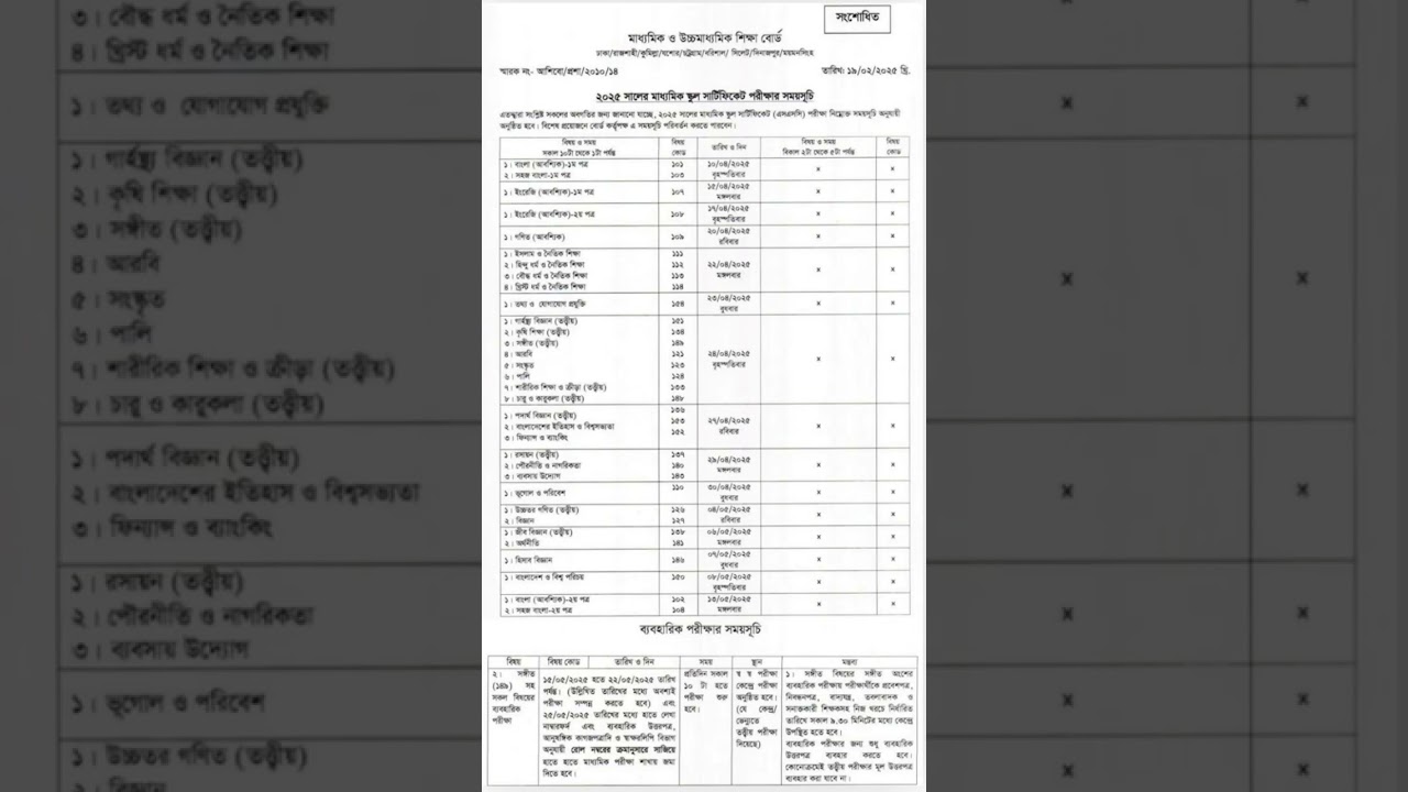 ssc 2025 new exam routine #ssc #exam #education