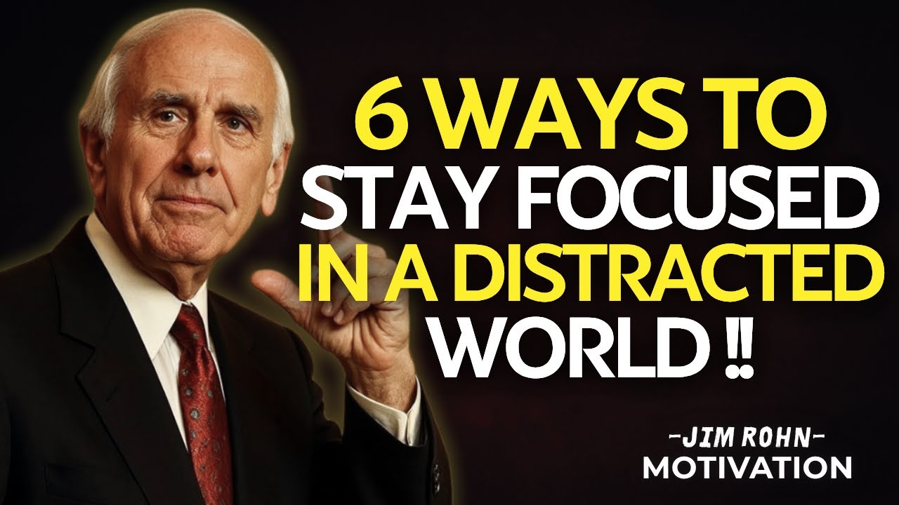 6 Simple yet Powerful Ways to Stay Focused in a Distracted World | Jim Rohn Motivation