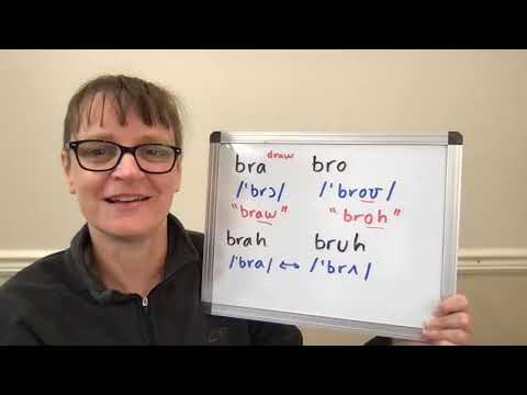 How to Pronounce Bra and Bro in American English (slang)