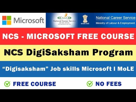 National Career Services Free Excel Training with Certificate | Free Computer Certificate | Excel |