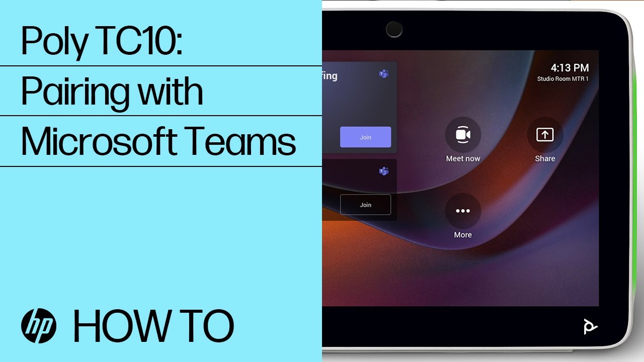 Poly TC10: Pairing with Microsoft Teams | HP Support | HP Support
