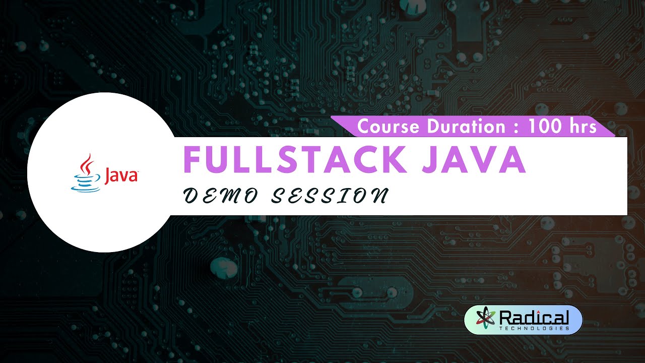 Fullstack Java Training Demo | Spring | Hibernate | Database | Ajax | Cloud  - Radical Technologies