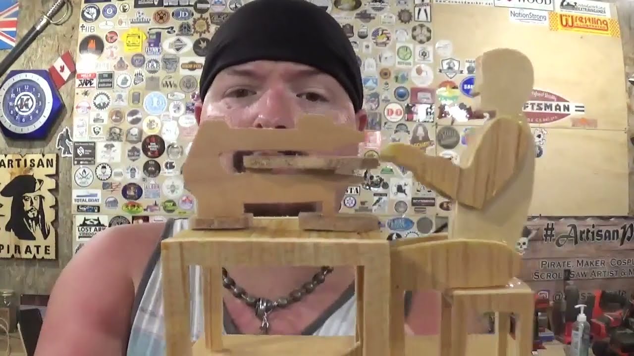 Miniature Scroll Saw Man Diorama, Scroll Saw Project