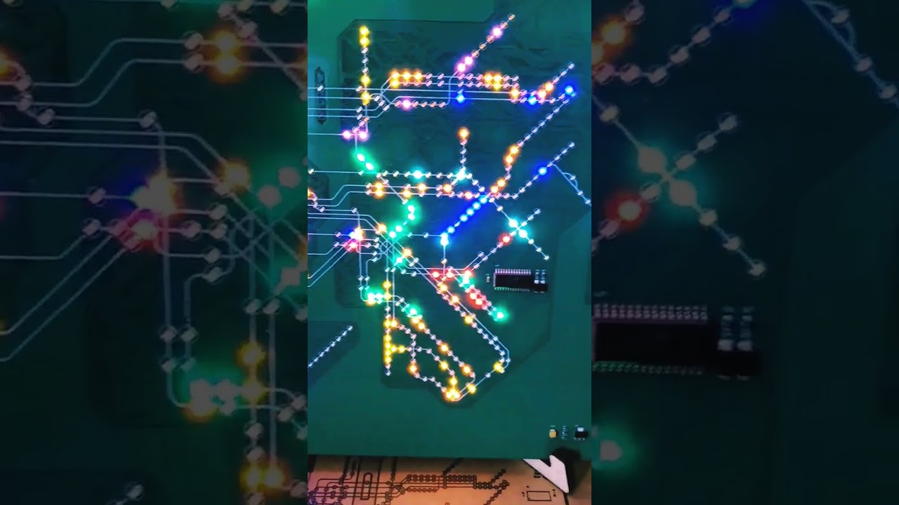 New York City Live LED Subway Map #train #subway #mta #transit #newyorkcity