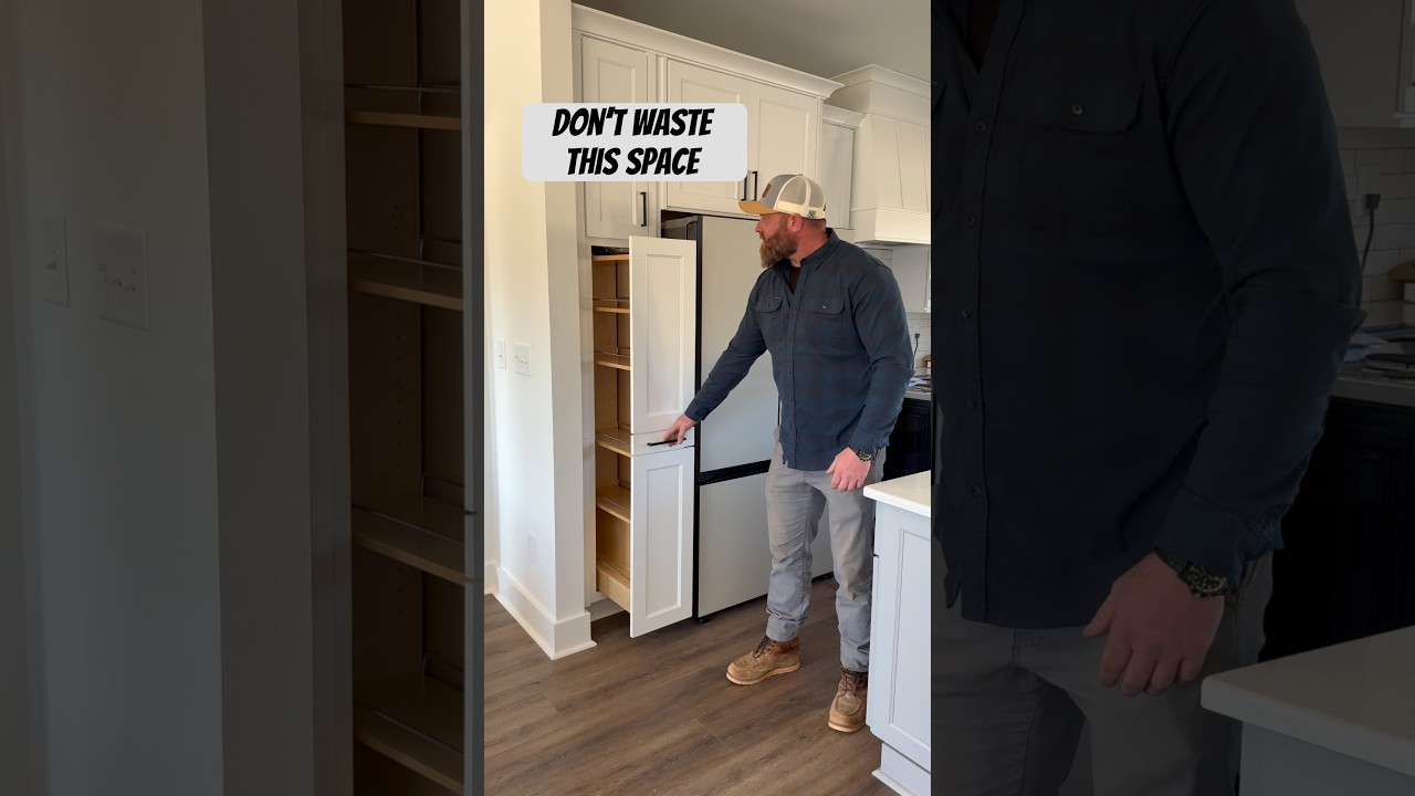 Most builders ignore dead space… we turn it into storage 💪Would you want this in your kitchen?