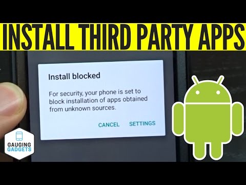 How To Enable Third Party App Installing On Android - Unknown Sources Tutorial