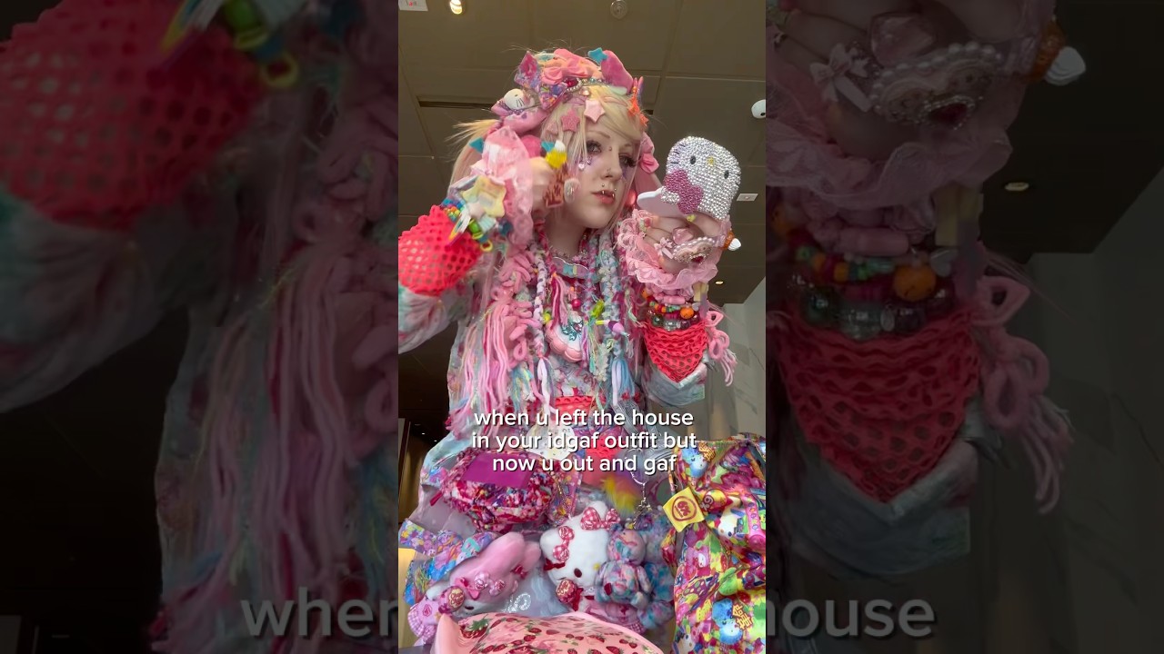just a lil overstimulated #harajukufashion #altgirl #altfashion #kidcore #modellife #egirl