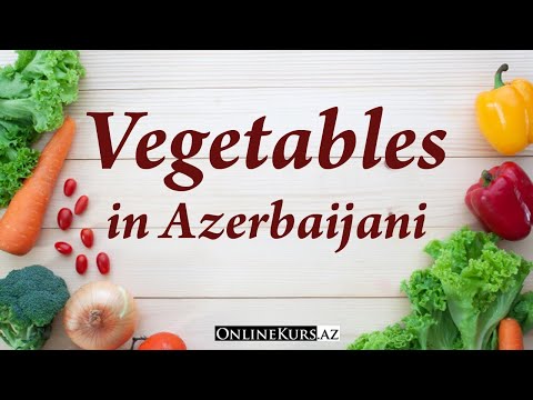 Vegetables in Azerbaijani