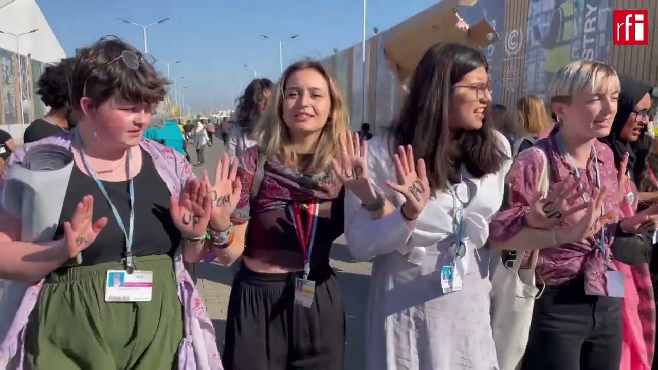 Protesters demand  loss and damage financing for vulnerable countries  at COP27