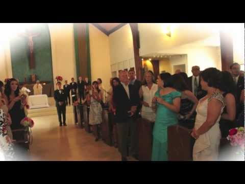 Facebook Photos Slideshow @ Church - Anthony and Jessica Wedding - September 15, 2012