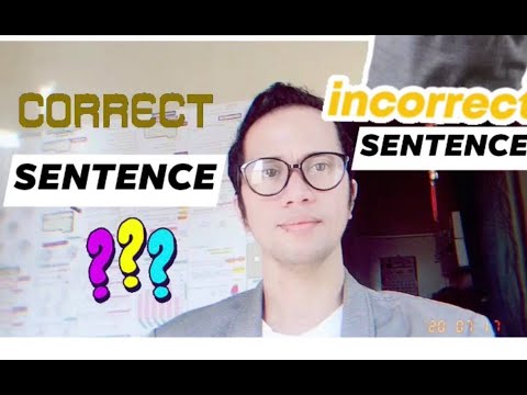 CORRECT and INCORRECT SENTENCES : ENGLISH GRAMMAR .#RamzTutorialEducational✅📖🖊📚🖍🦋