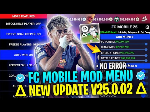 FC MOBILE MOD MENU V25.0.02 💥 Unlimited Money, Fc Points | FC Mobile Mod Menu | Fc Mobile Mod Apk