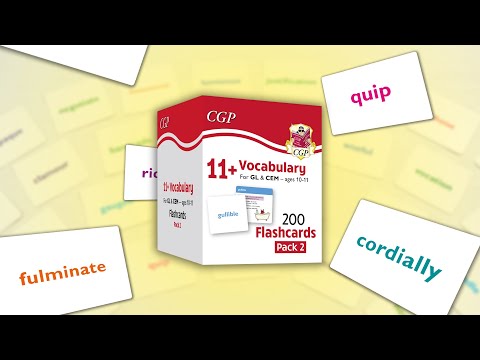 11+ Vocabulary Flashcards Pack 2 — double the vocab fun from CGP!