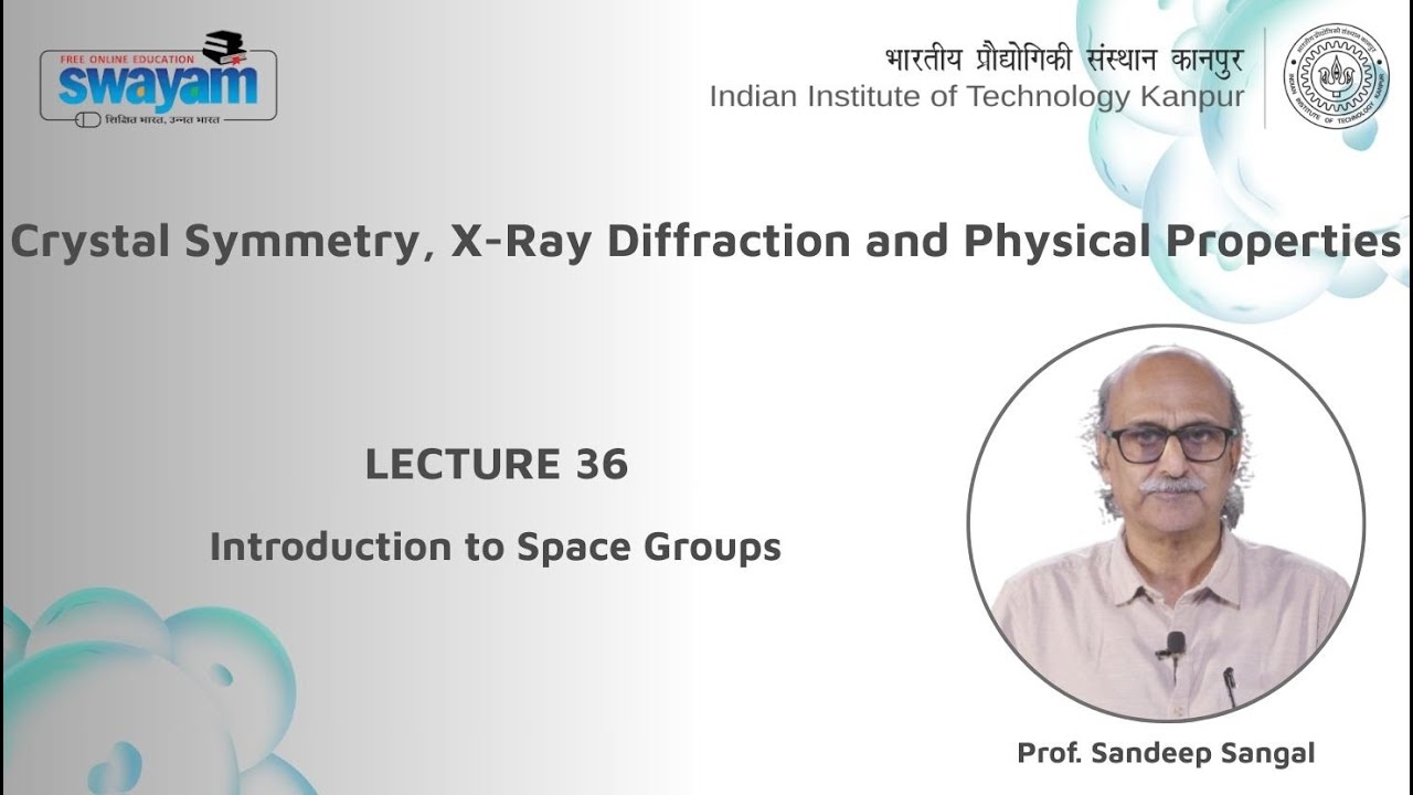 Lecture 36: Introduction to Space Groups