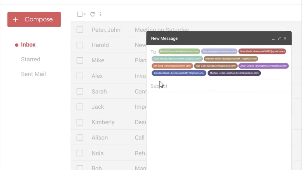 13 second Gmail mail merge demo