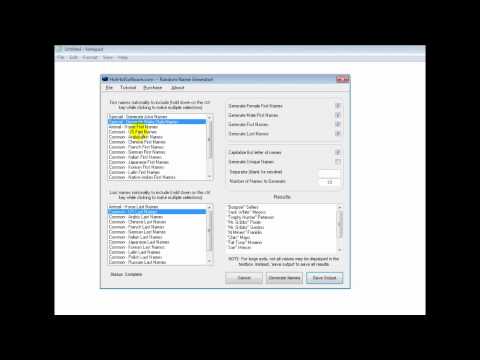 How to generate a random names, random first names, random lists of names, and more!