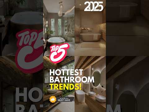 Bathroom Design Ideas 2025 🛁 | Small Bathroom Remodel & Modern Decor Trends!