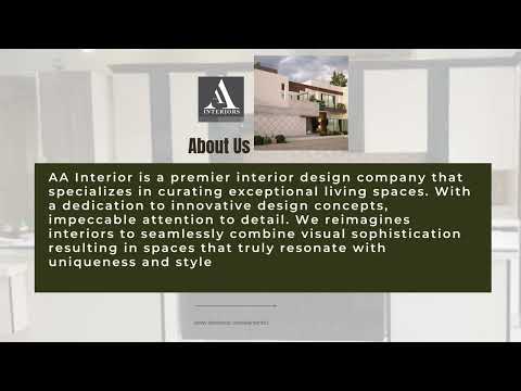 M. Zubair founder of AA interiors , Presentation