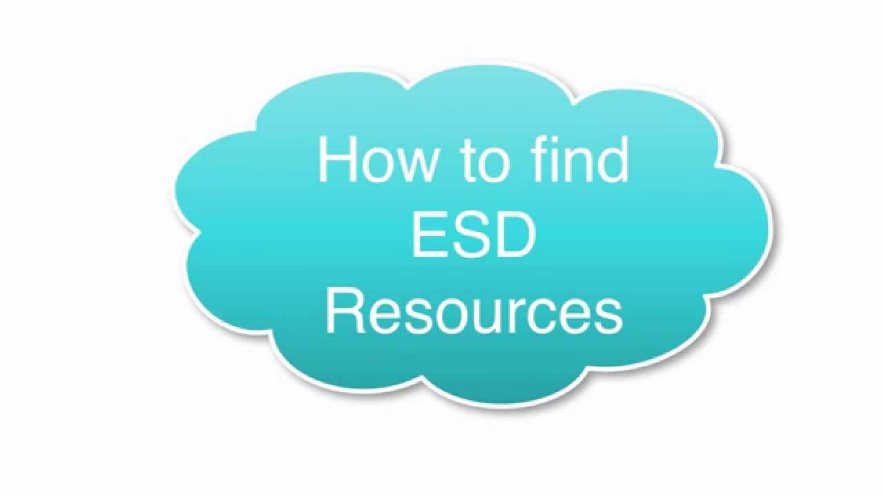How to find ESD Faculty Staff Resources