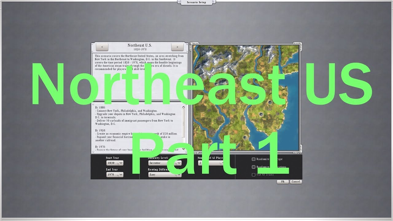 Sid Meier's Railroads : Northeast US Scenario Part 1