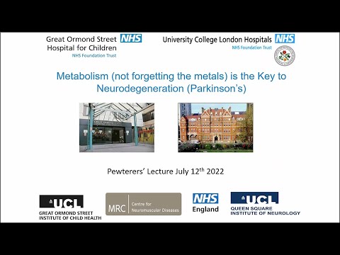 UCL Queen Square Institute of Neurology 2022 Pewterer’s Lecture - Professor Simon Heales