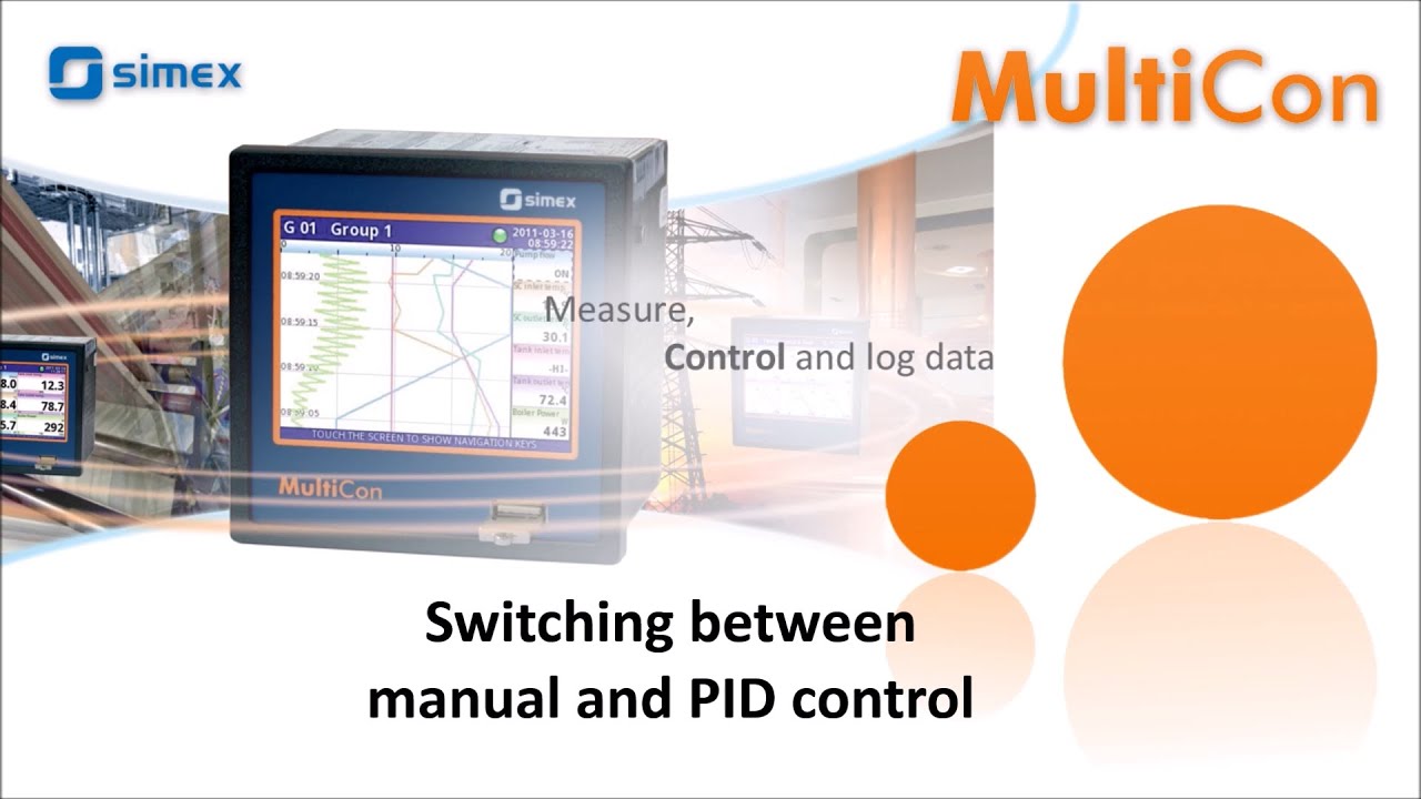 MultiCon CMC Application – Switching between manual and PID control