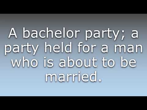What does Stag party mean?