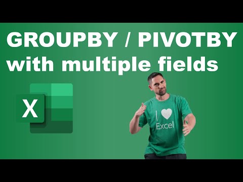 Use GROUPBY with multiple fields. Rows, values & aggregations in Excel