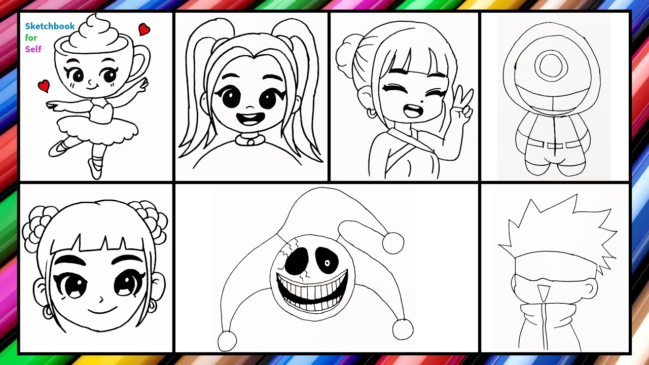 7 Easy Cute Drawings for Beginners ✏️ Anime & Cartoon Drawing Tutorial