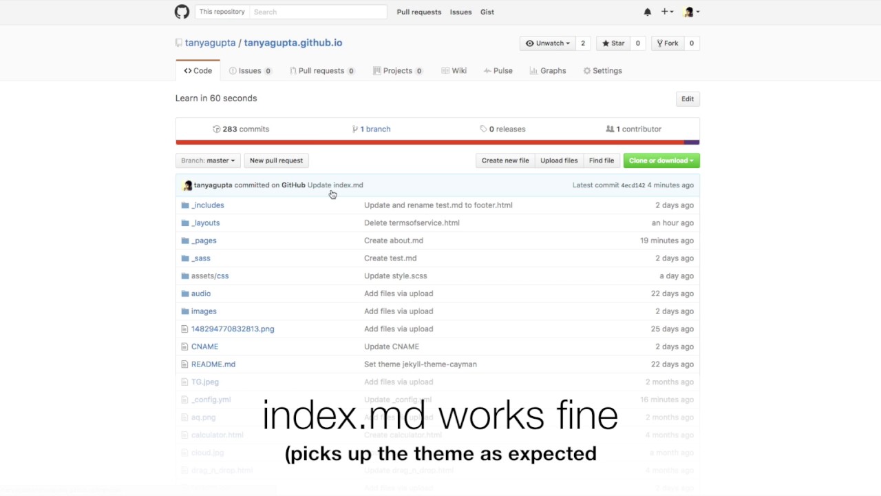 Applying a theme to all pages (Jekyll, GitHub Pages, cayman theme)