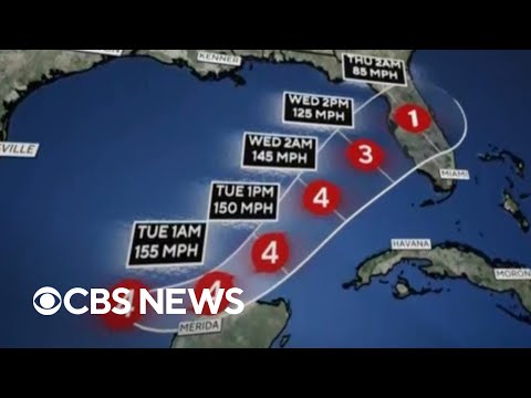 Hurricane Milton now a Category 4 storm, headed for western Florida