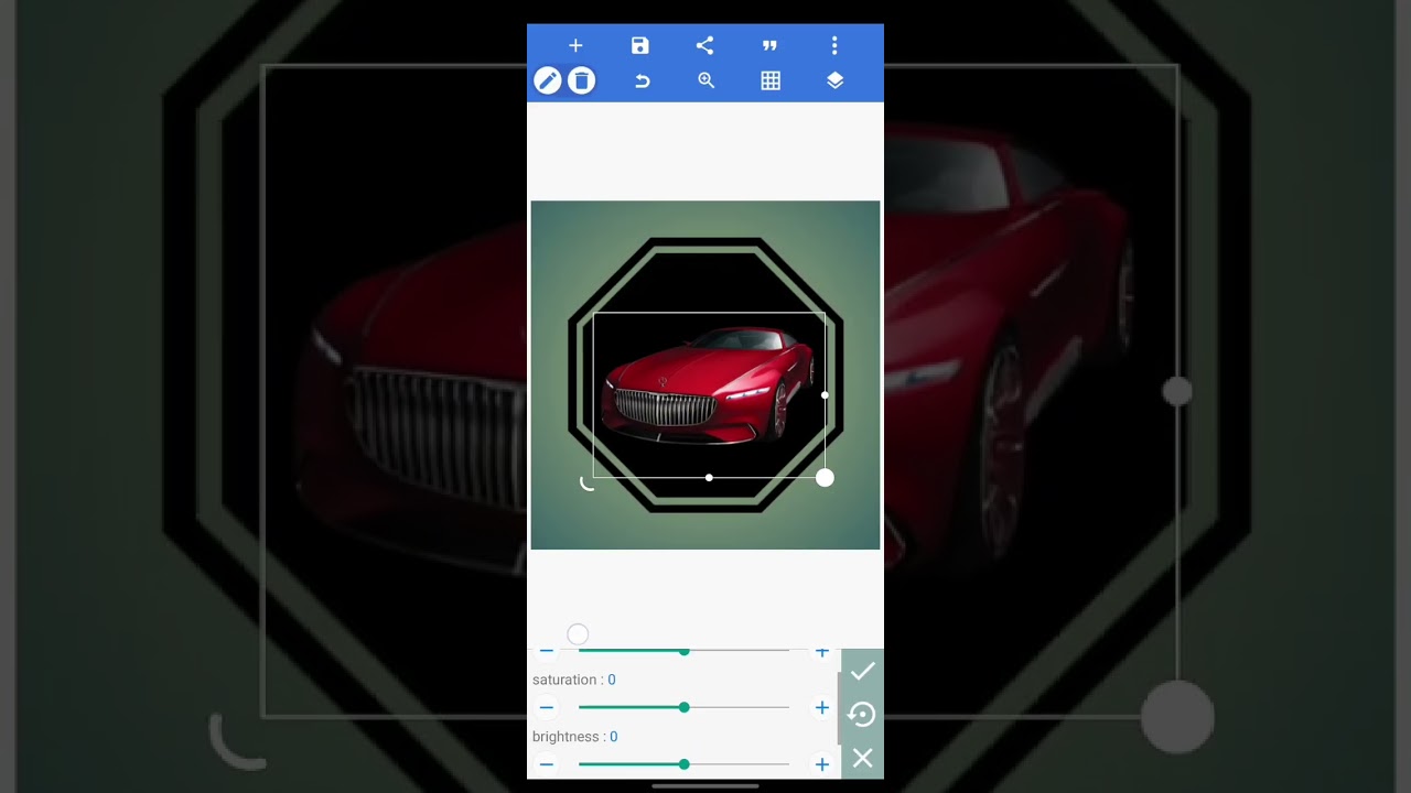 Mercedes advert logo using pixellab #graphicdesign #androidedit #shorts