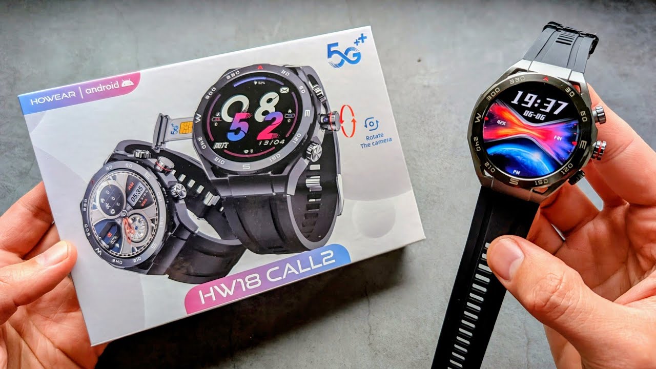 Howear HW18 Call2 - Full Android Smartwatch with Camera, 5G SIM Card +Whatsapp & Video Calls