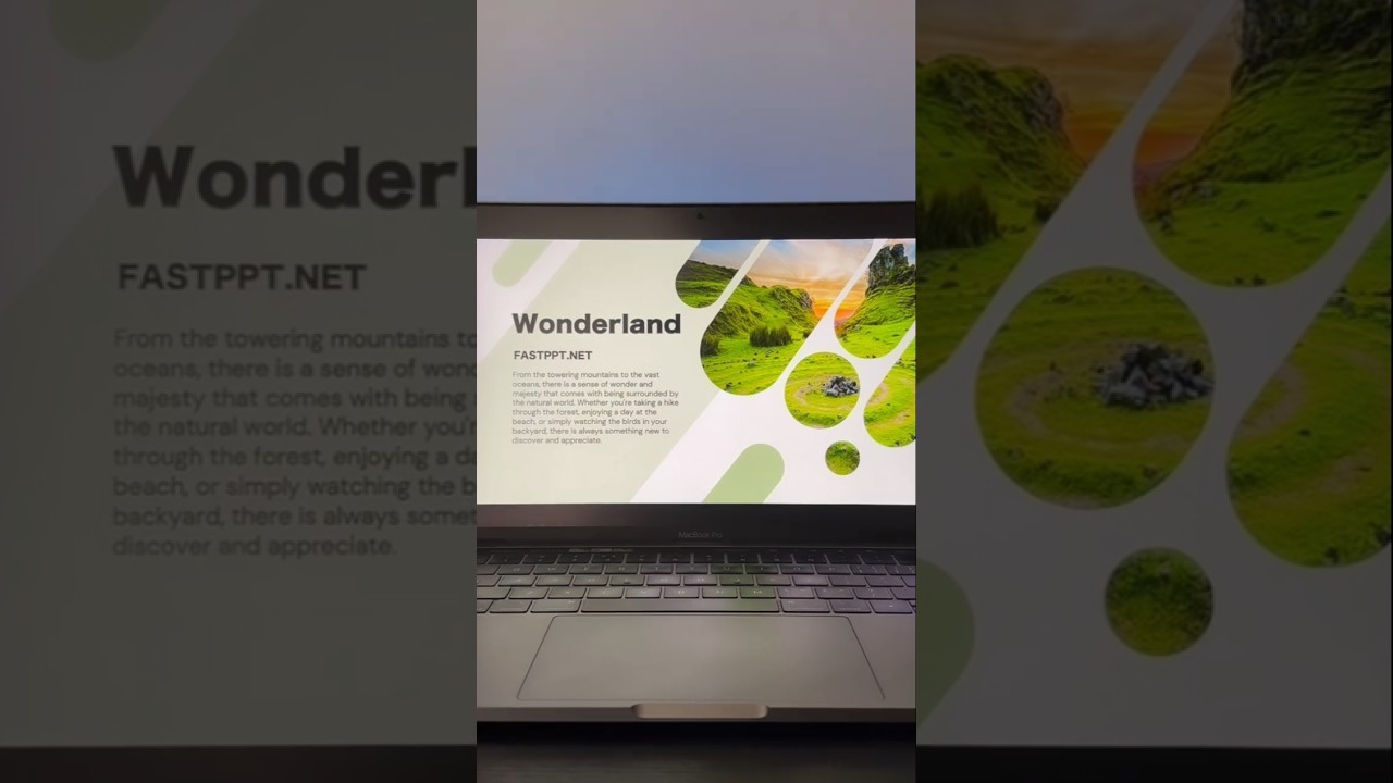 Wonderland Creative PowerPoint Template Tutorial #powerpoint #trendingshorts
