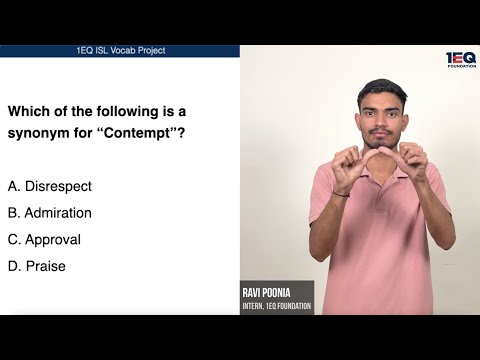 Contempt | 1EQ ISL Vocab
