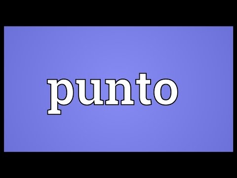 Punto Meaning