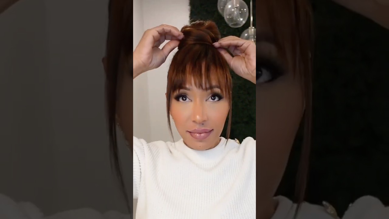 ✨Bun With Bangs✨ - SUBSCRIBE For Tutorials!