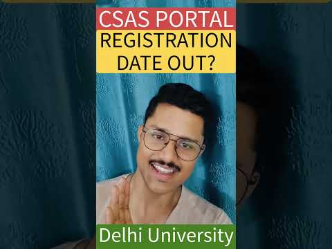 🚨Delhi University Csas Portal Registration Date Out🤯 Du Csas Phase 1 starting date!