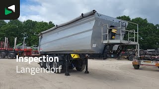 Langendorf NW3 3 axles Steel Tipper Liftachse tipper semi-trailer for ...