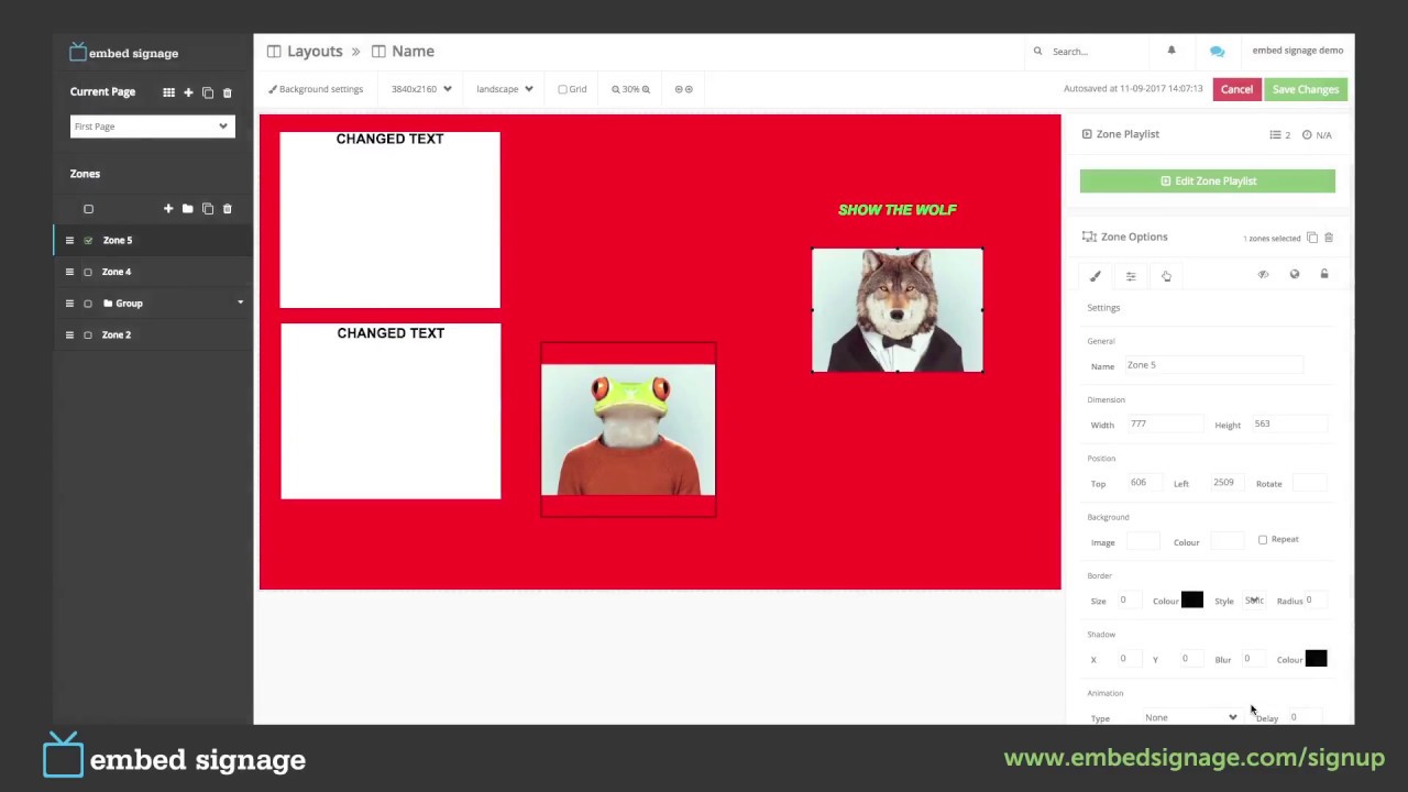 Layouts Tutorial for Embed Signage - Digital Signage Software