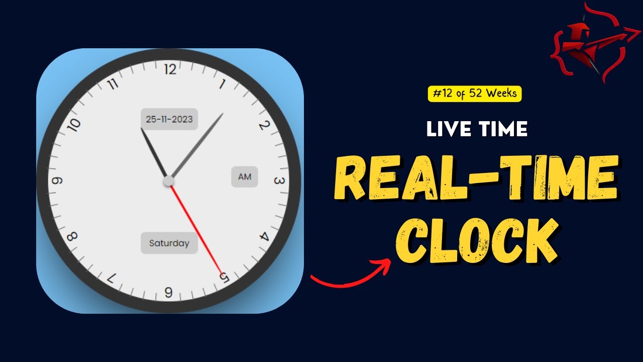 Build a Real-Time Analog Clock with JavaScript (Portfolio Project)
